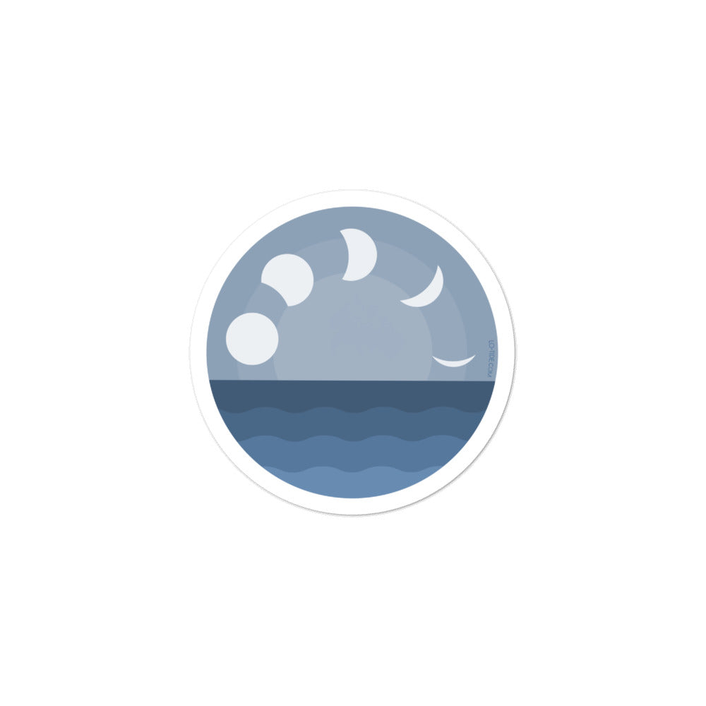 Lo Tide Moon Phase - Sticker – LO TIDE